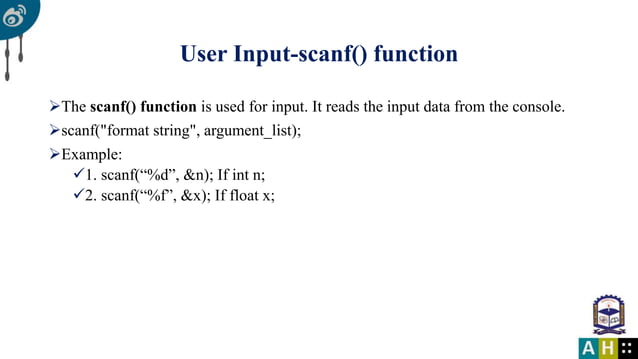 3. user input and some basic problem | PPT