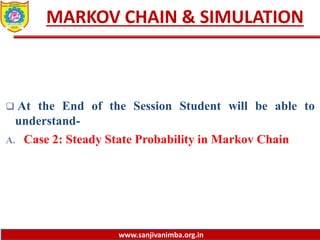 3.1.6 case 2 steady state probability in markov chain | PPT