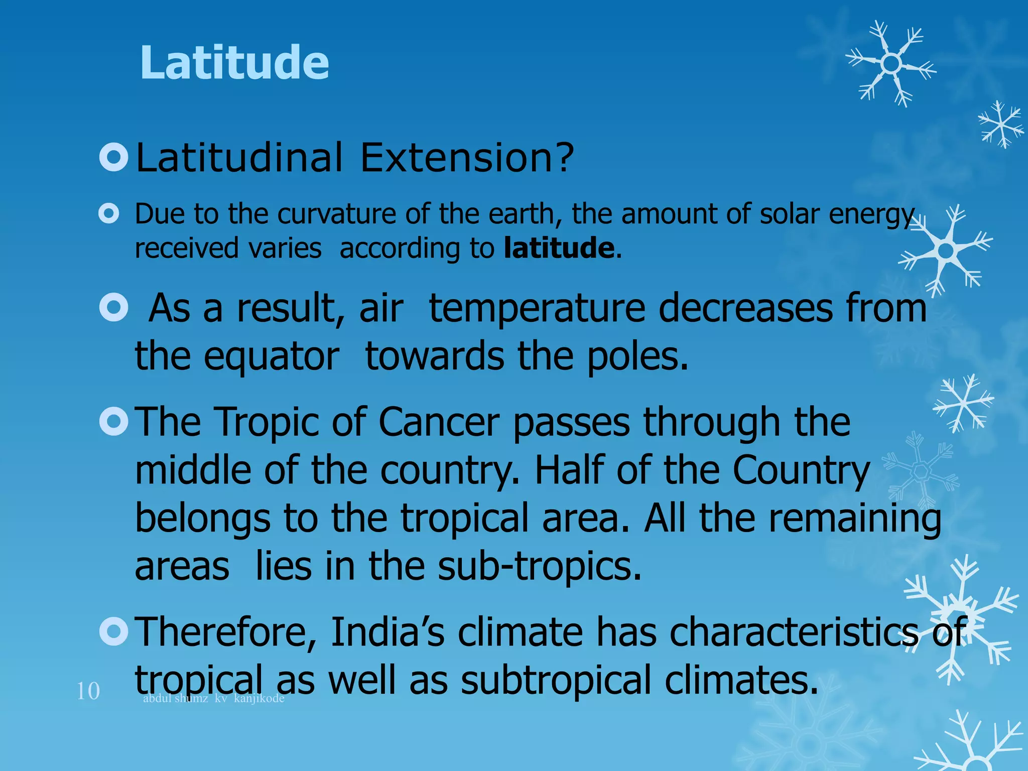 CLIMATE, Geography Class 9,CBSE | PDF