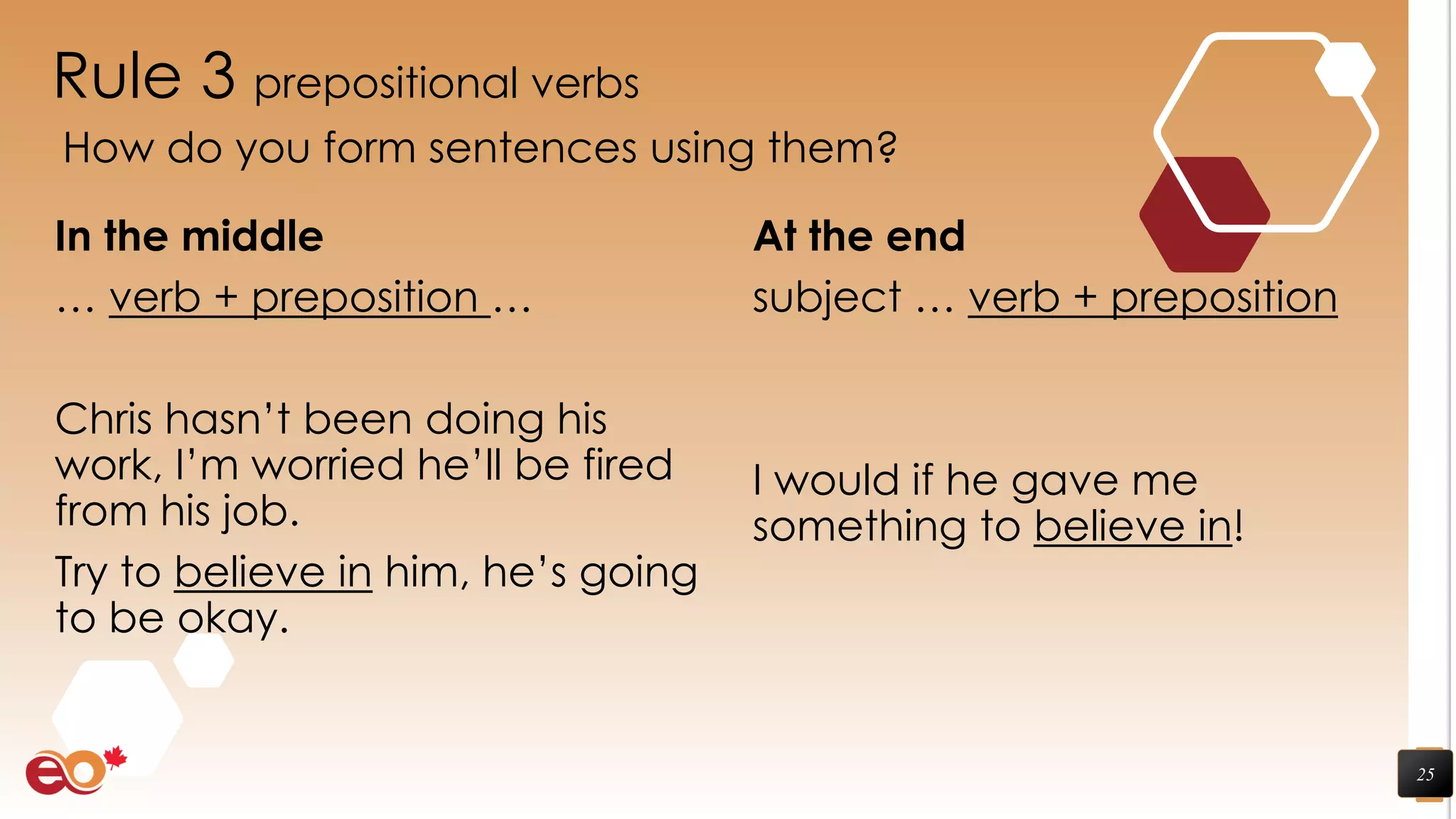 prepositional verbs | PDF