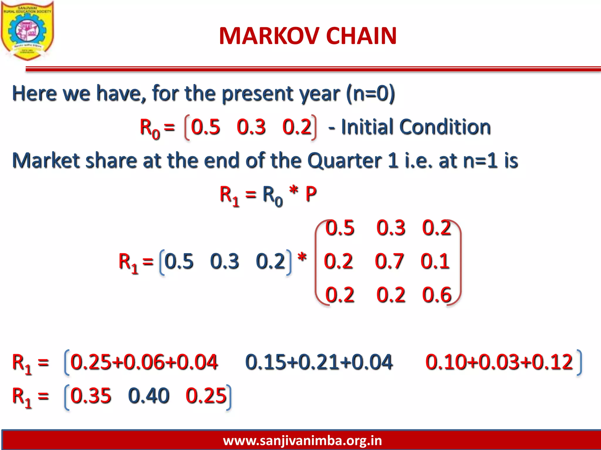 3.1.7 case 2 markov chain | PPTX | Science
