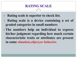 3. check list & rating scale | PPTX