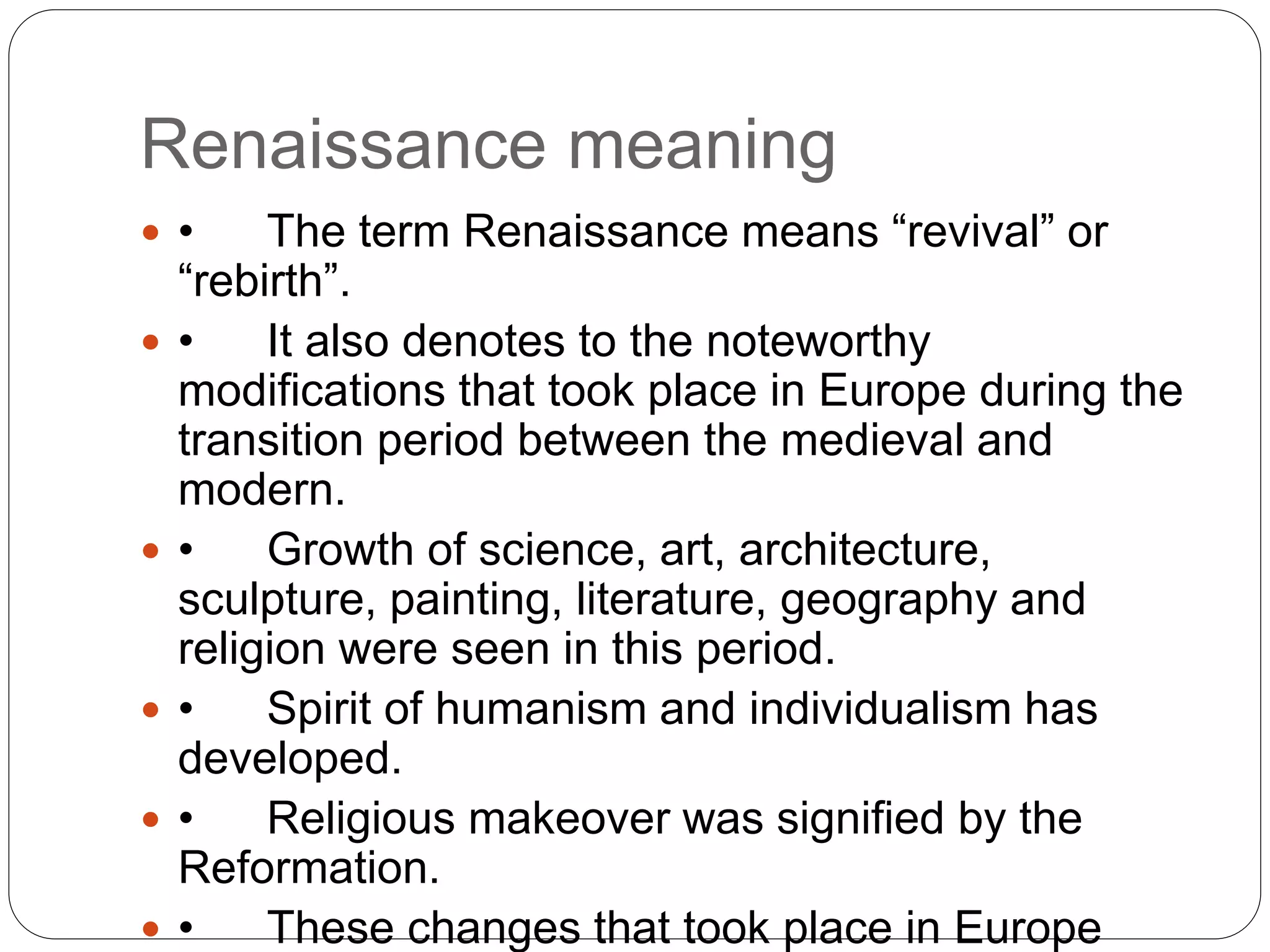 Renaissance | PPTX
