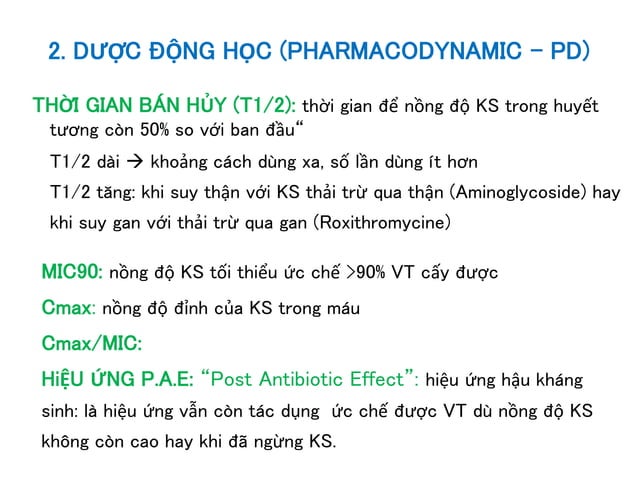 Khái niệm cơ bản về kháng sinh - 2019 - Đại học Y dược TPHCM | PPTX