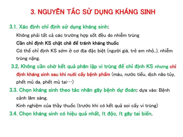 Khái niệm cơ bản về kháng sinh - 2019 - Đại học Y dược TPHCM | PPTX