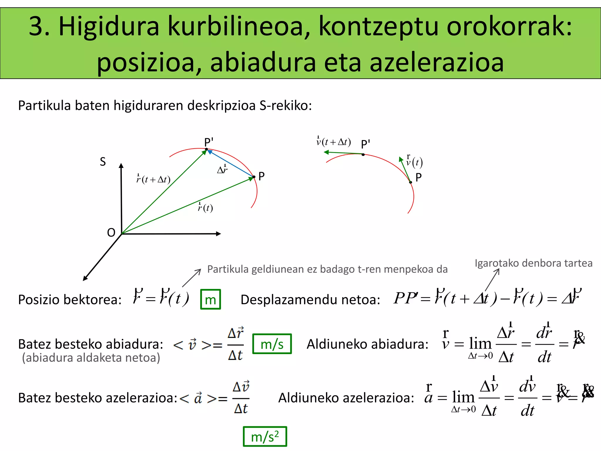 3.partikularen zinematika | PPT