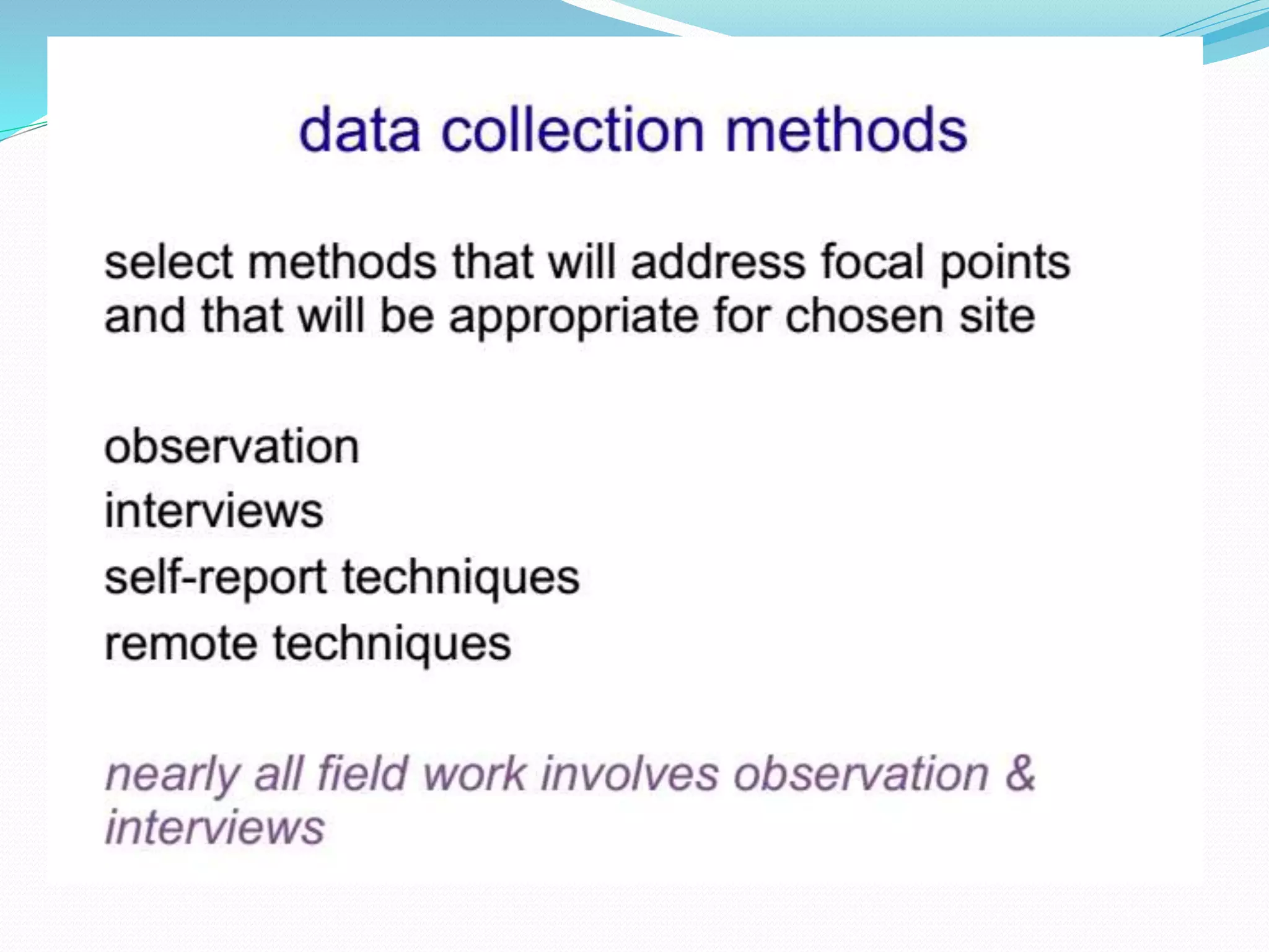 Field Study - Research Method | PPTX
