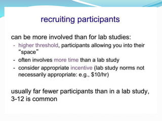 Field Study - Research Method | PPTX