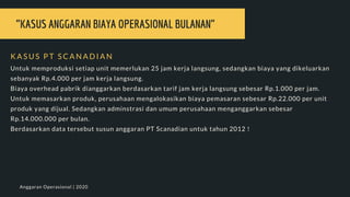 Anggaran Operasional | PDF