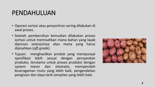 3. sortasi dan pengkelasan mutu | PPTX