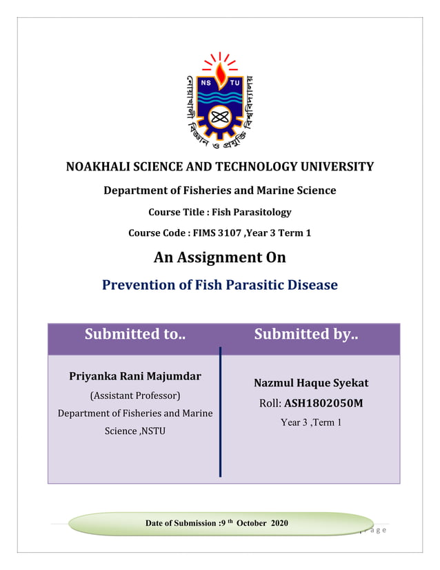 Prevention of fish parasitic disease _Syekat | PDF | Veterinary ...