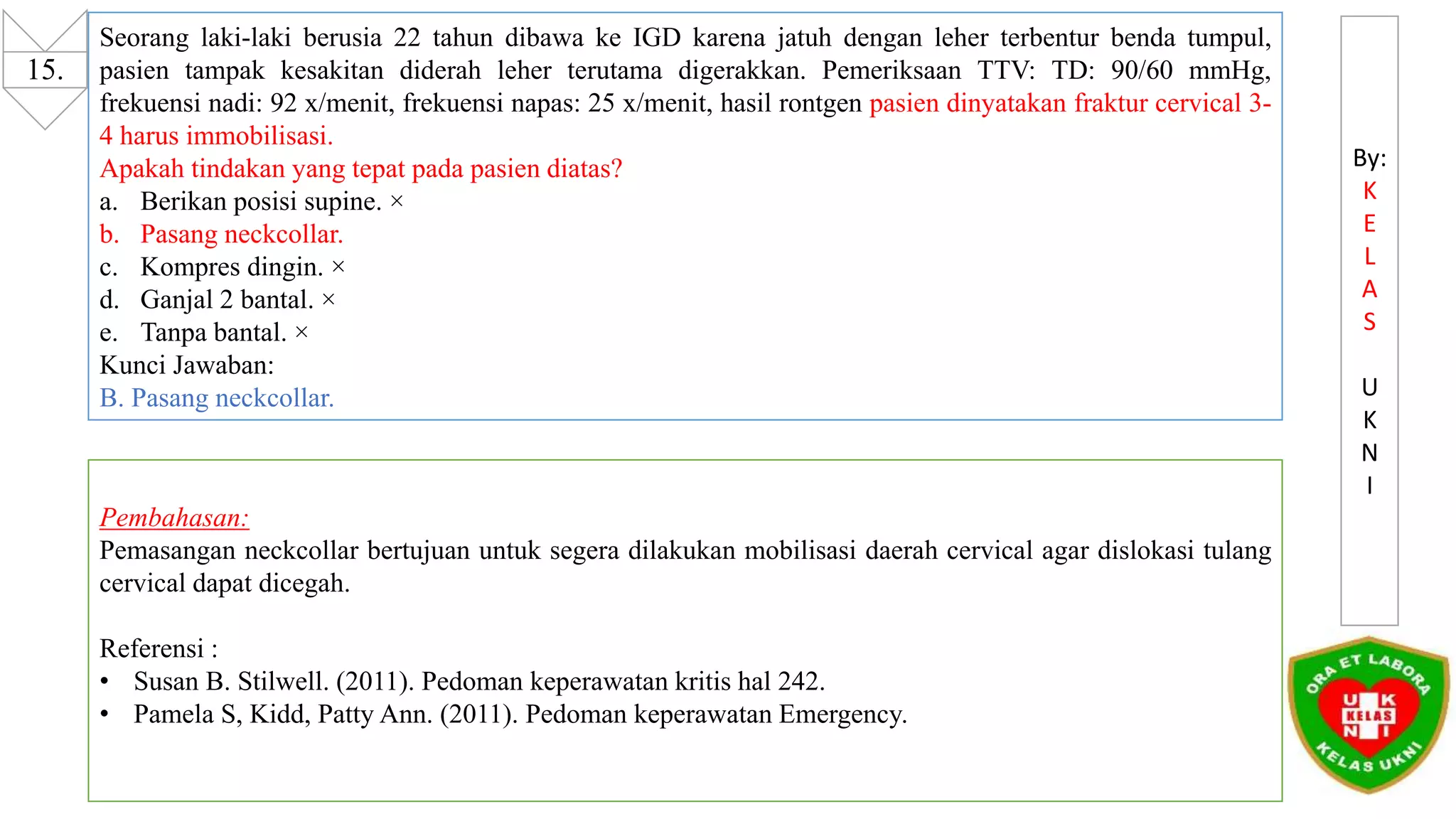 Pembahasan Soal Ukom Keperawatan Gawat Darurat | PPTX