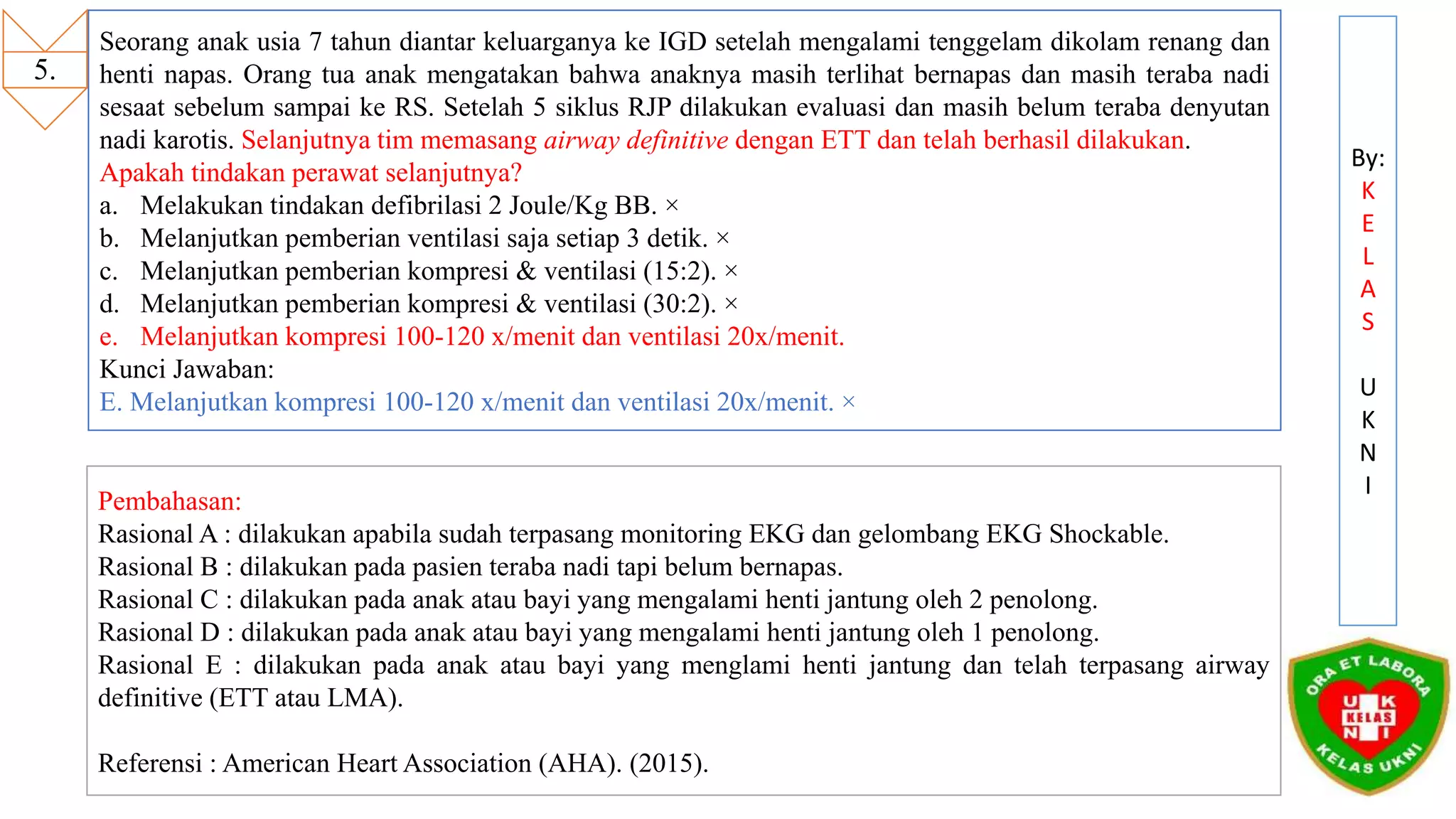 Pembahasan Soal Ukom Keperawatan Gawat Darurat | PPTX