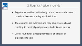 Ward round participation | PDF | Postgraduate Education | College Education