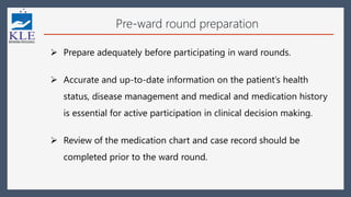 Ward round participation | PDF | Postgraduate Education | College Education