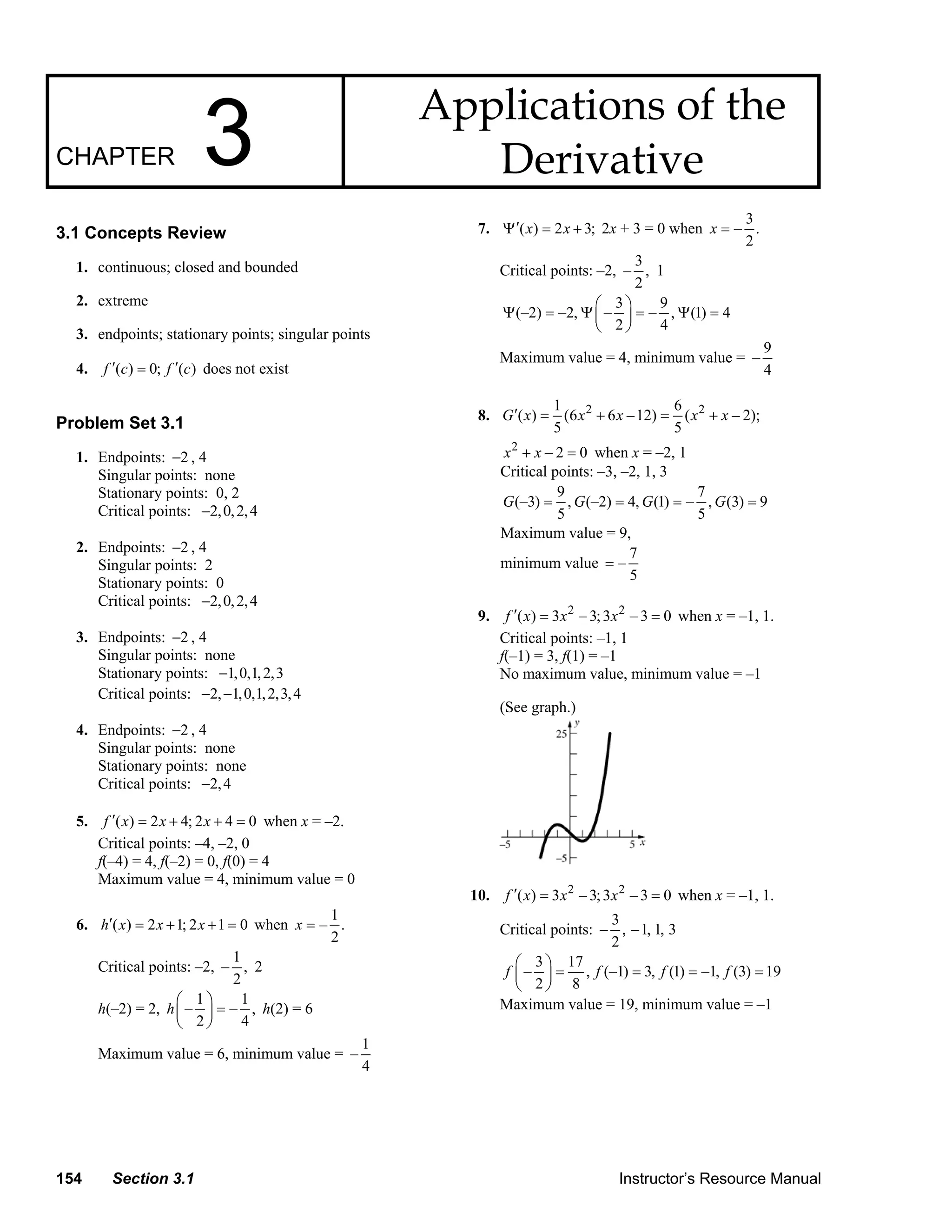 3. aplicaciones de la derivada | PDF