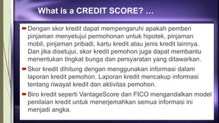 Prinsip CREDIT SCORING & Range _Materi Training CREDIT SCORING | PPTX