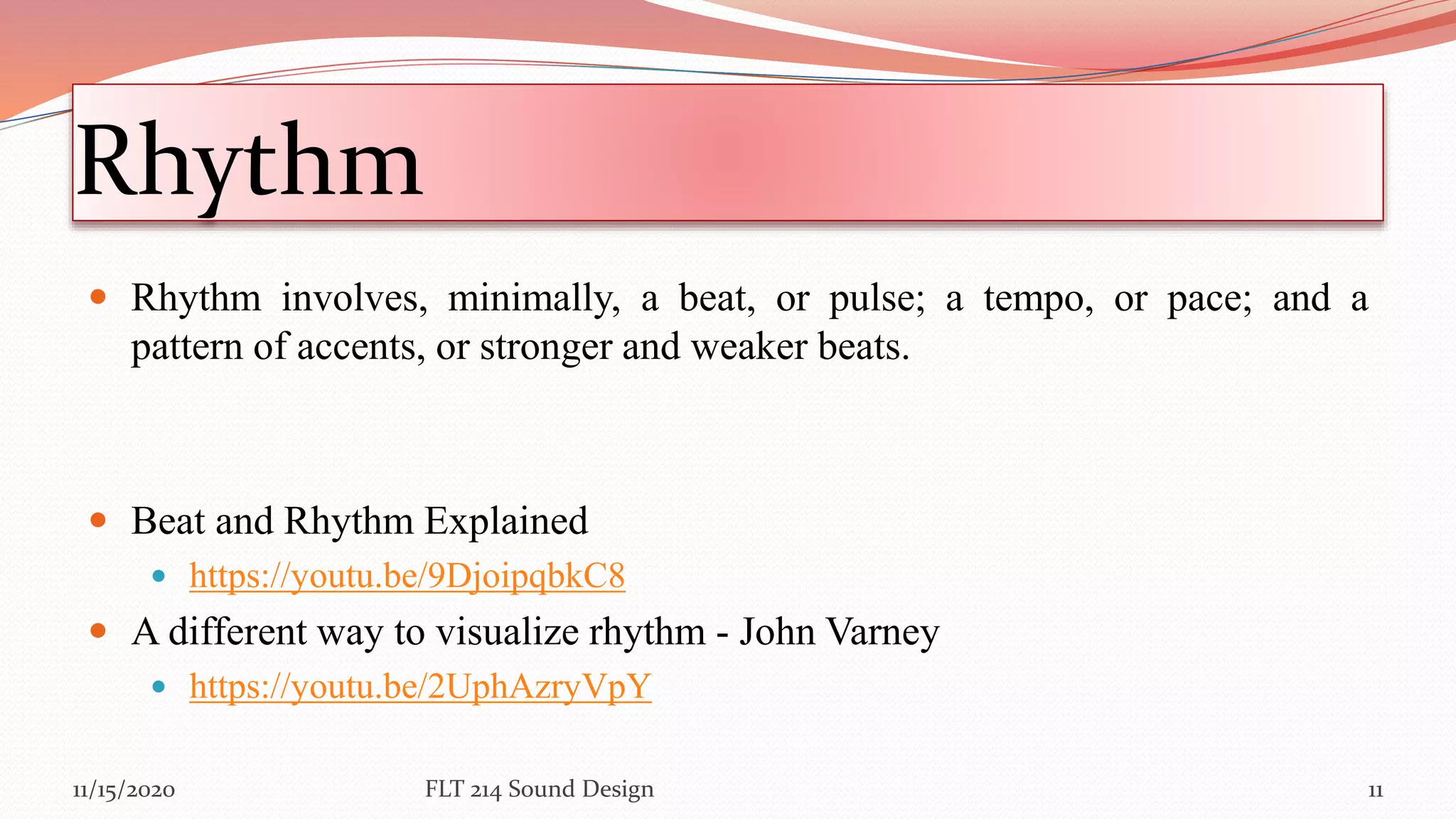 FLT 214 03.dimensions of sound | PPT
