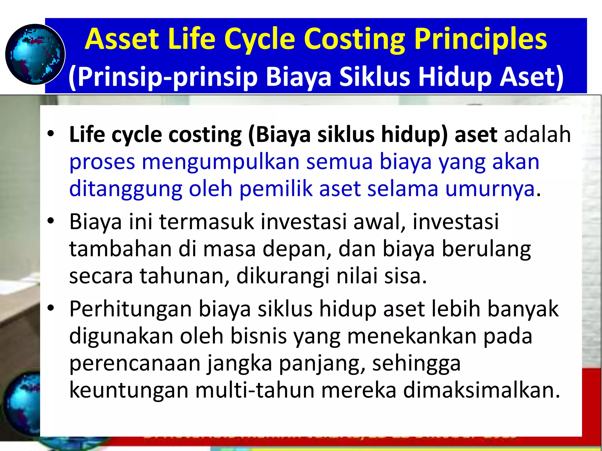Biaya Siklus Hidup Aset (Life Cycle Costing_LCC) _Materi Training ...