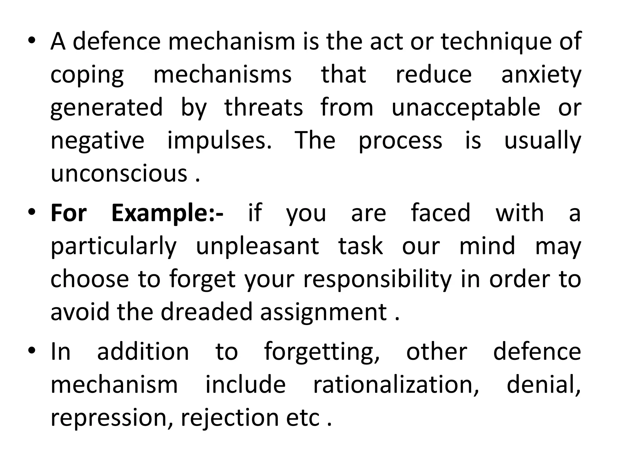 Defense mechanism | PPTX