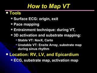 Catheter ablation of ventricular tachycardia | PPT