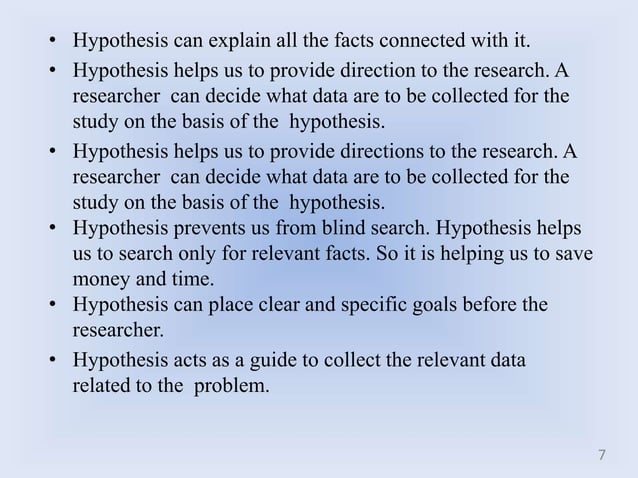3. hypothesis | PPT