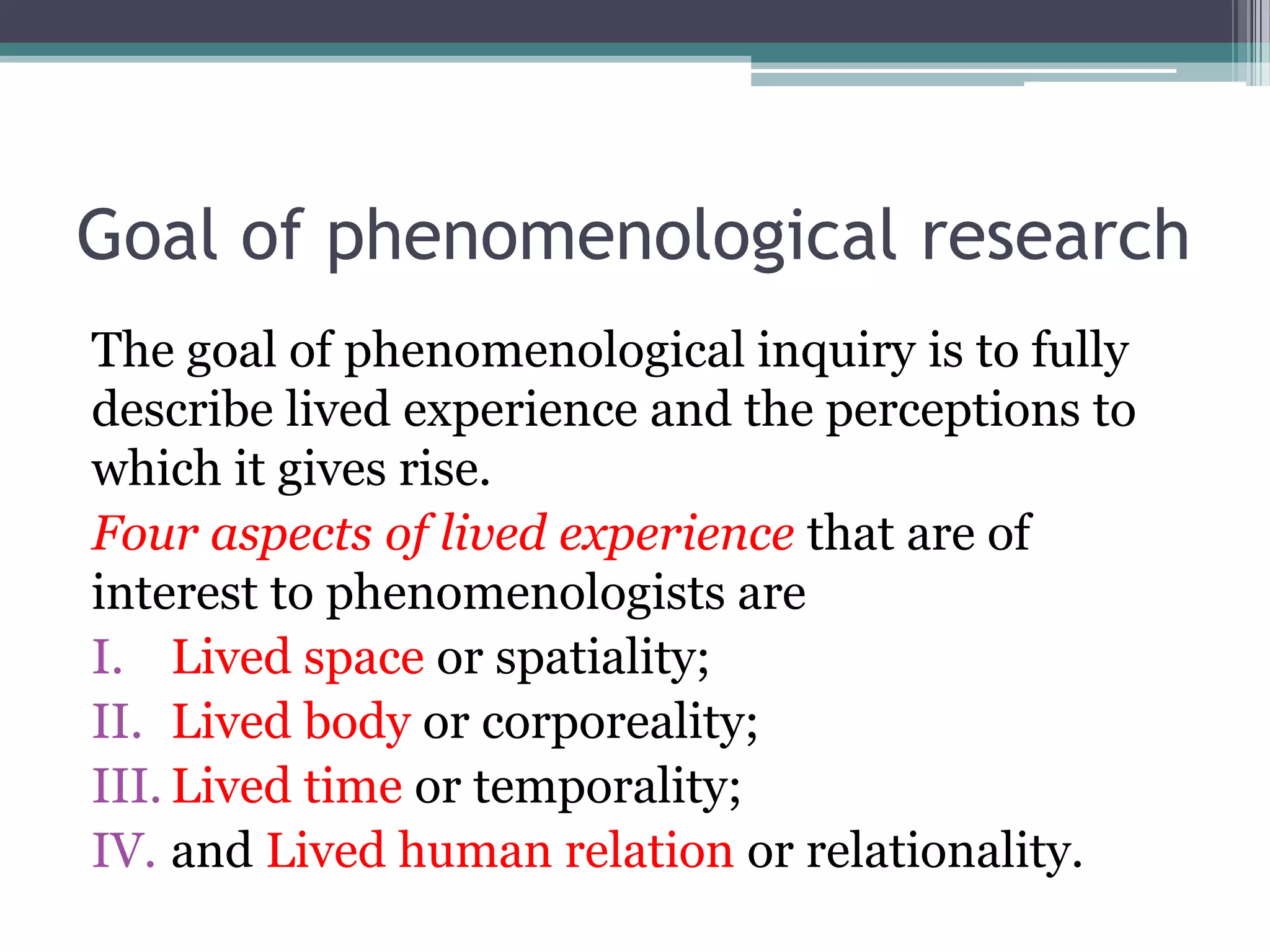 phenomenology | PDF