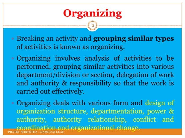 Unit 2: Models of PHA & Management {Organizing} Part 2 (306.2 - PHAM) | PPT