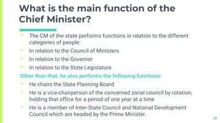 Chief Minister and Council of Ministers | PPTX