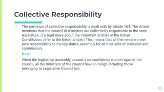 Chief Minister and Council of Ministers | PPTX