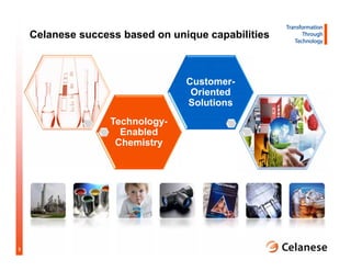 Celanese Corporation 2012 technology day transformation through ...