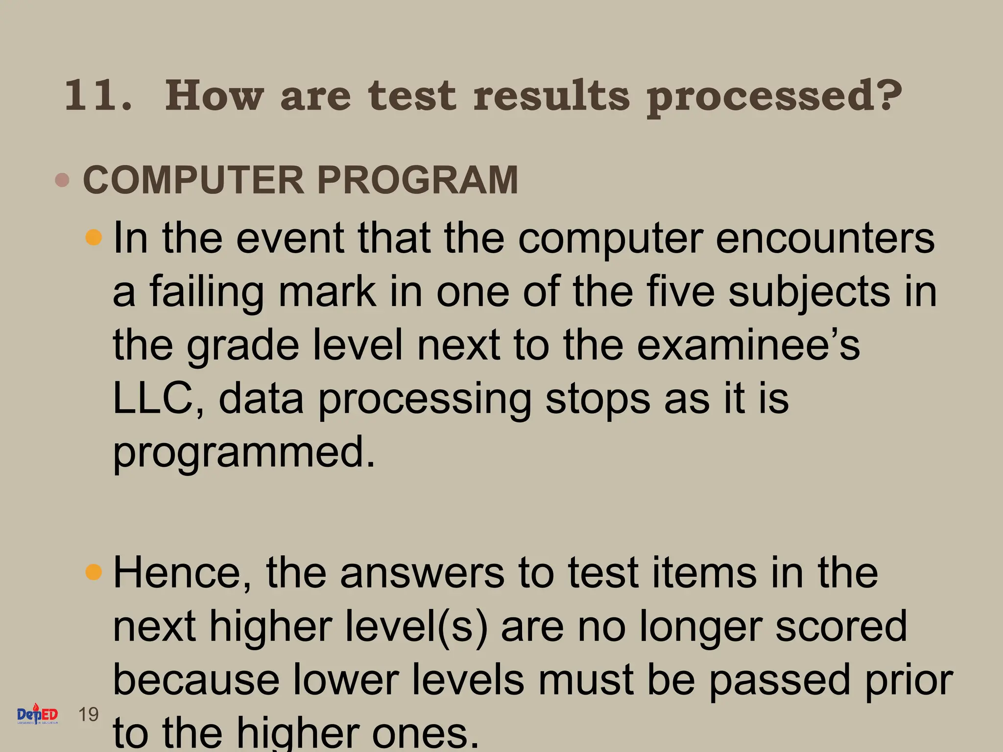DEPARTMENT OF EDUCATION 2016 PEPT _PLACEMENT TEST | PPTX