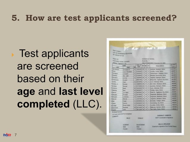 3 2016 pept overview - philippine educational placement test | PPTX