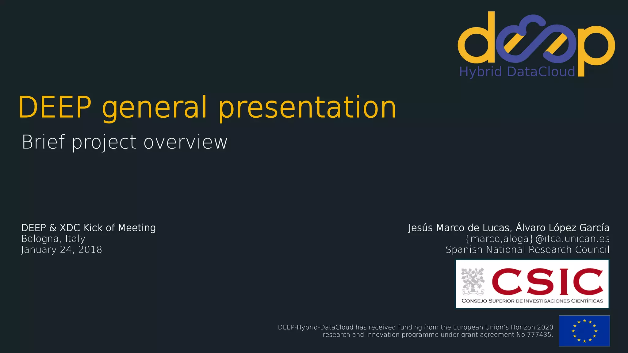 DEEP general presentation | PPT