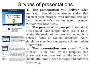 3 types of presentations | PPT