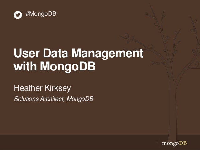 User Data Management with MongoDB