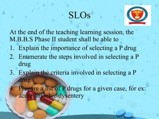 3.5 p drug list seminar | PPT