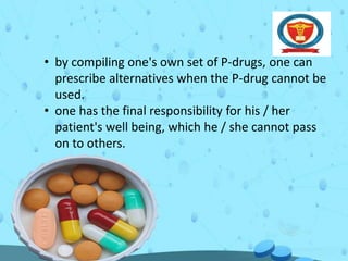 3.5 p drug list seminar | PPTX