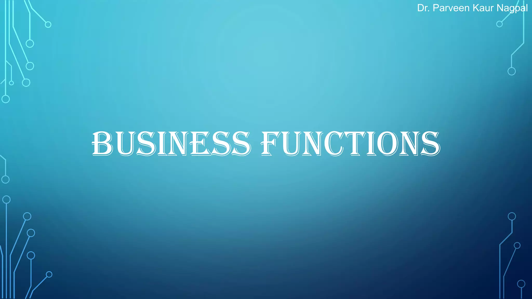 3. Business Functions | PDF