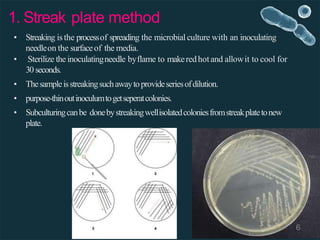 3. isolation of Bacterial culture | PPTX
