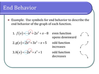 3.4 Polynomial Functions and Their Graphs | PDF