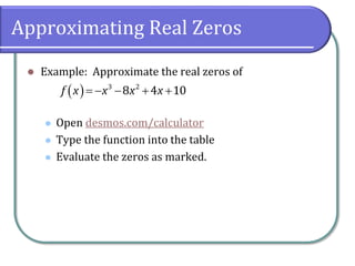 3.4 Polynomial Functions and Their Graphs | PDF