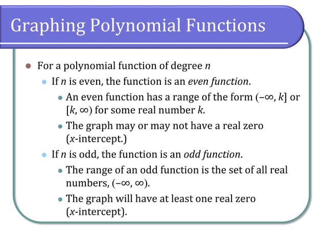 3.4 Polynomial Functions and Their Graphs | PDF | Computing | Technology & Computing