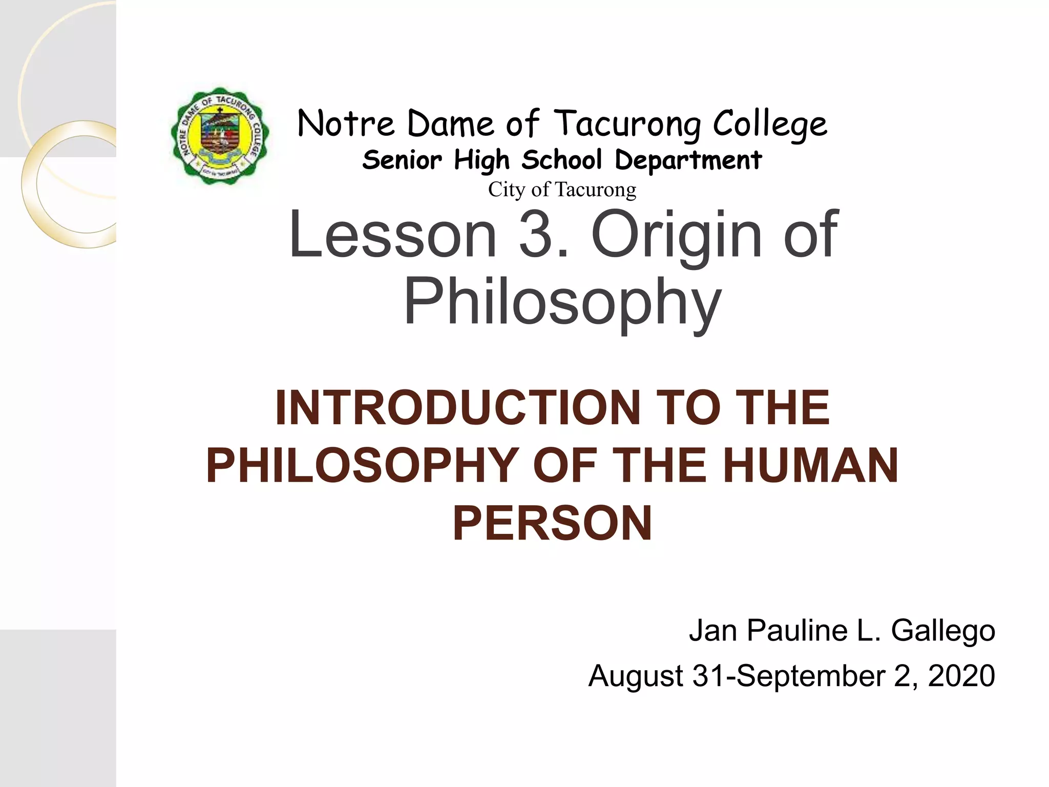 3. origin of-philosophy | PPT