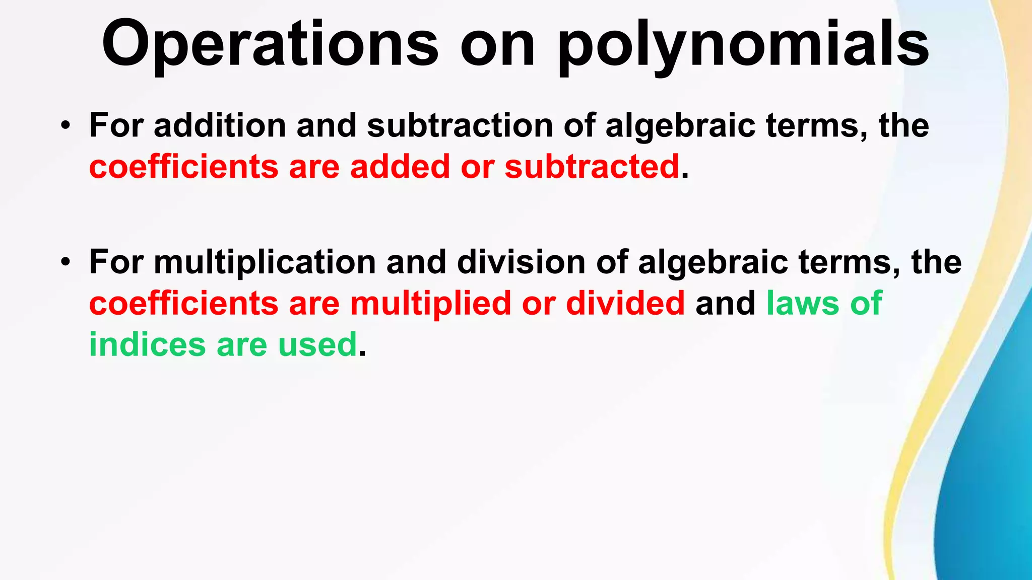 3. Polynomials | PPT