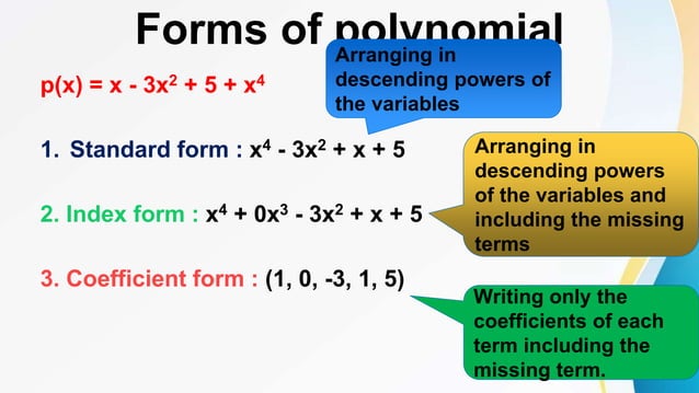 3. Polynomials | PPT