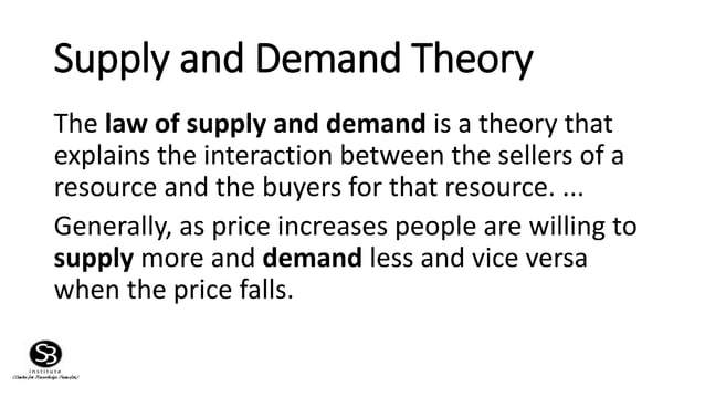Law of Supply and Demand | PPTX