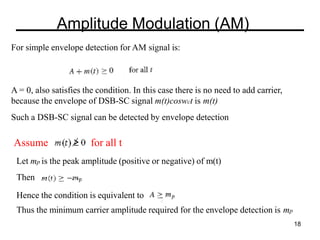 Amplitude modulation, Generation of AM signals | PDF