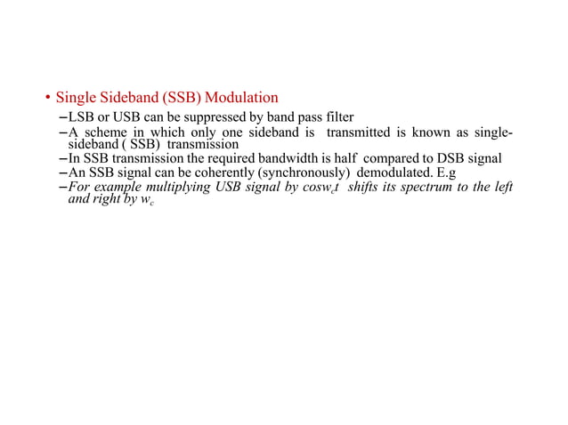Amplitude modulation, Generation of AM signals | PDF