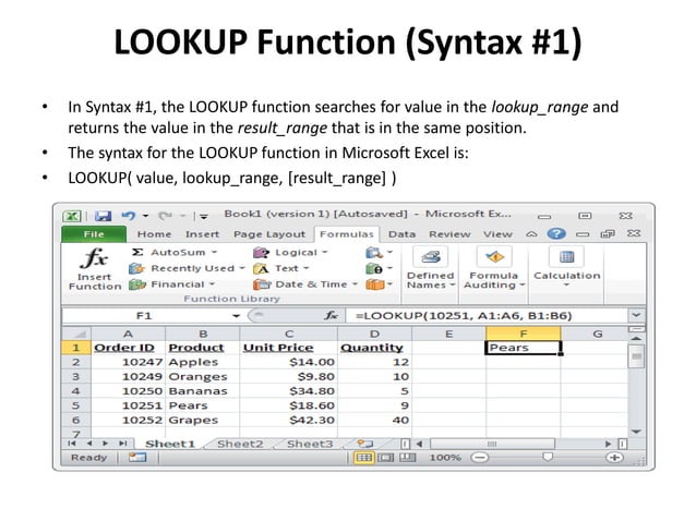 3. lookup functions in excel | PPT